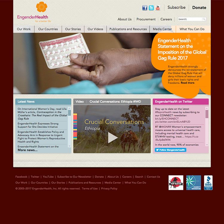 EngenderHealth | Digital & Interactive by Tor de Vries