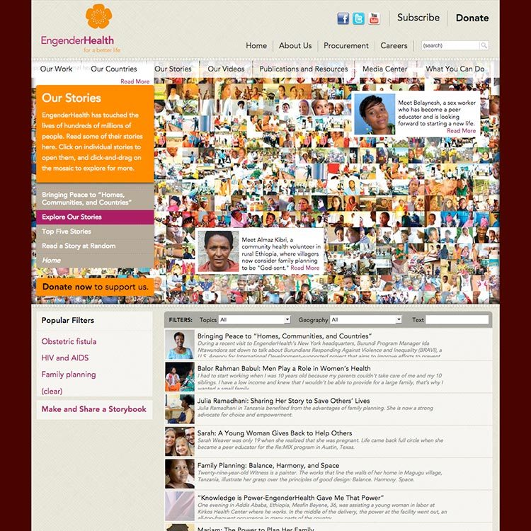 EngenderHealth | Digital & Interactive by Tor de Vries