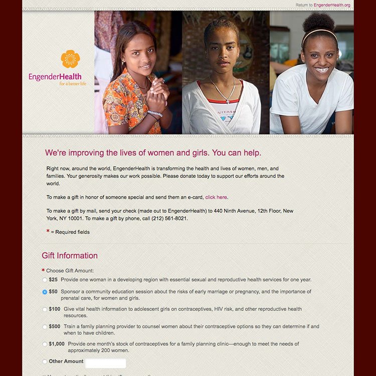 EngenderHealth | Digital & Interactive by Tor de Vries